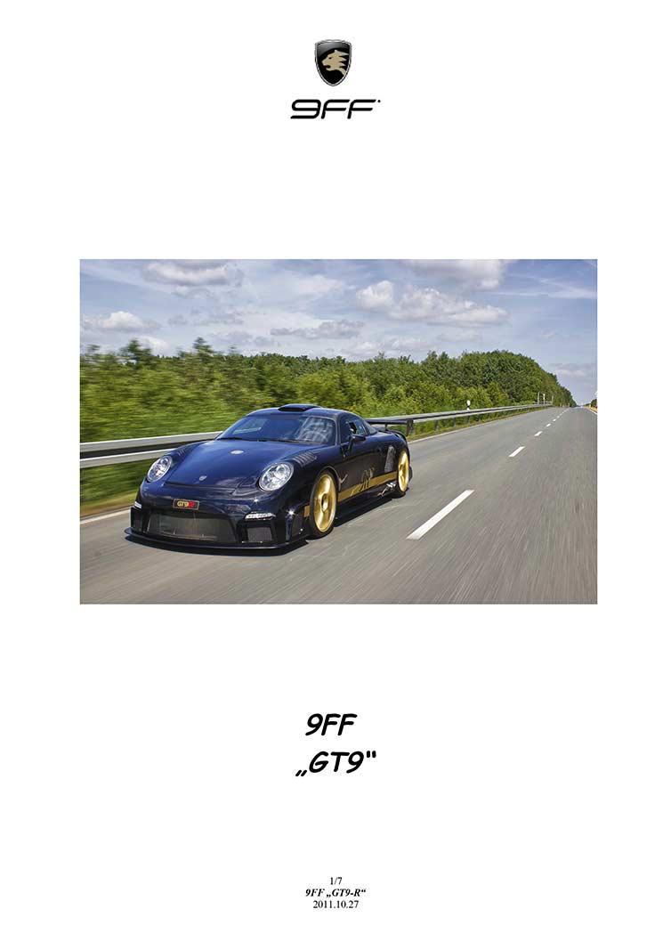 9FF GT9 Technical Data - PDF brochure (2017) - Cartefacts 9FF GT9 Technical Data - PDF brochure (2017) - Cartefacts