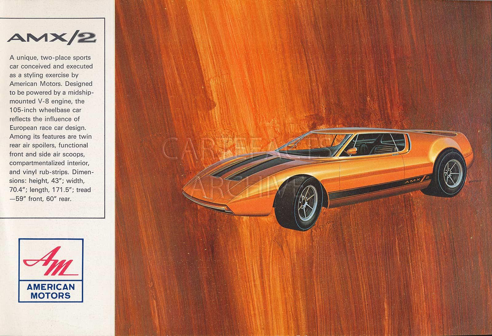 AMC AMX/2 - original brochure (1969) - Cartefacts