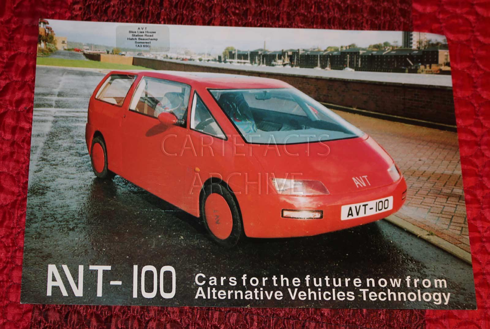 AVT 100E electric car - brochure (199X) - Cartefacts