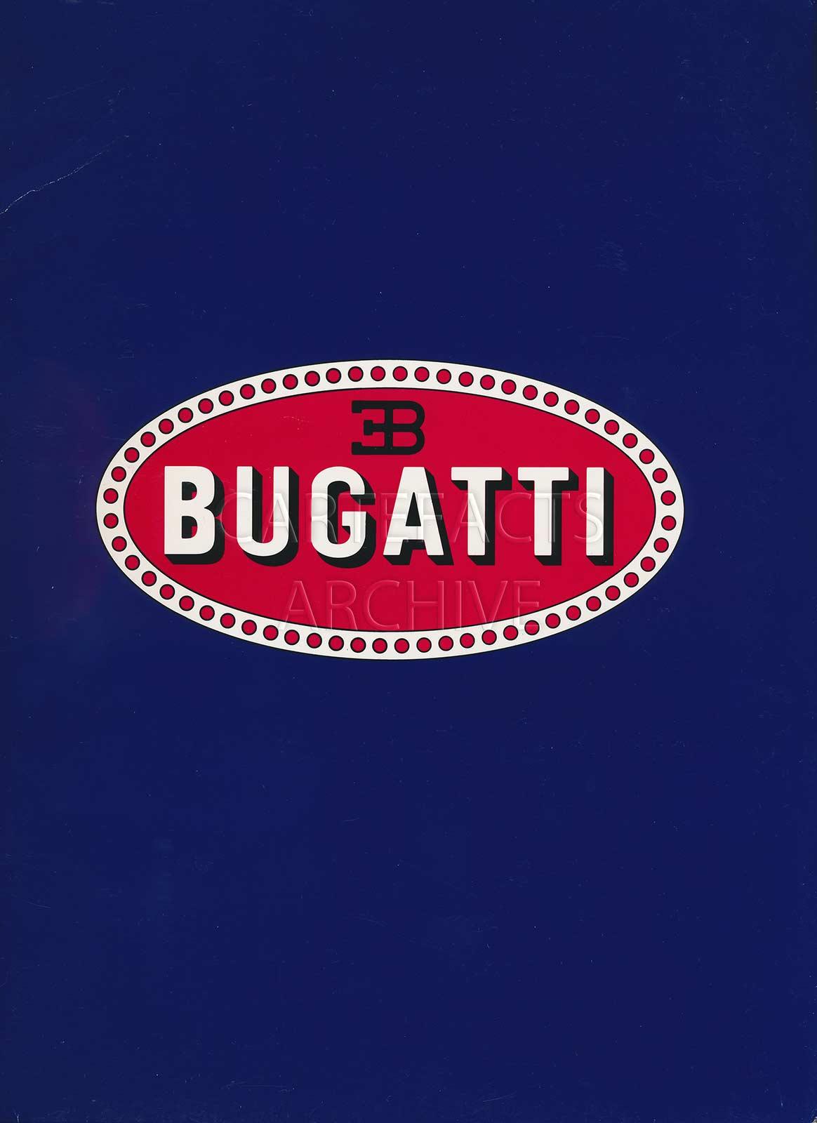 Bugatti EB110 - presentation folder w/ color photo (1993) - Cartefacts