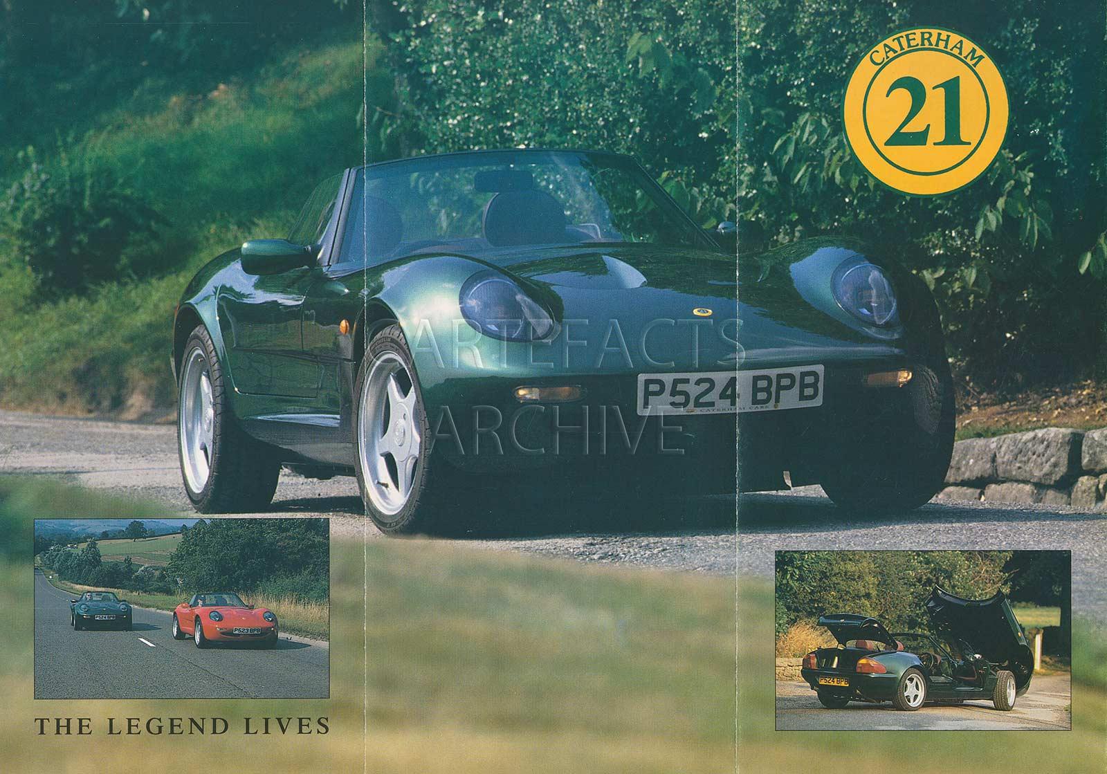 Caterham 21 - brochure (1996) - Cartefacts