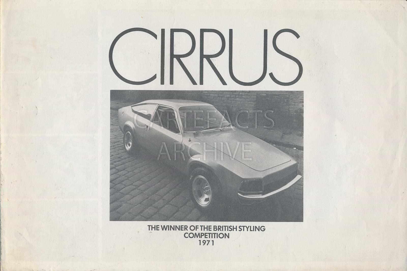 Ford Cirrus Concept - brochure (1971) - Cartefacts