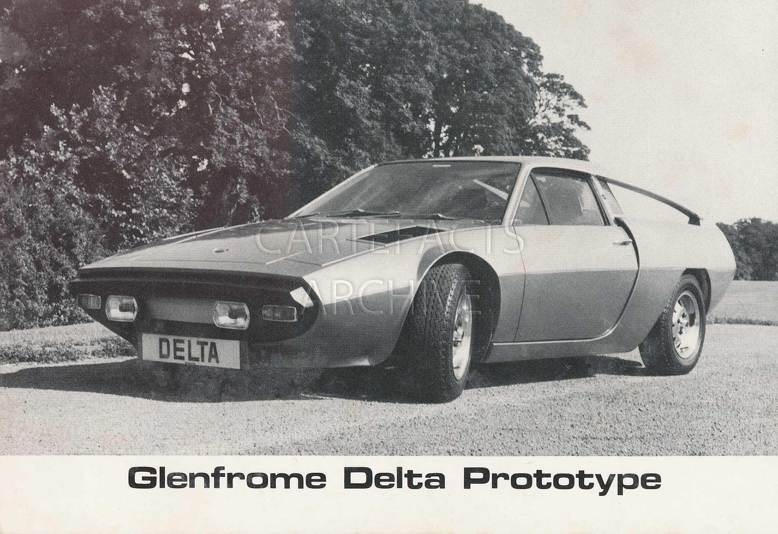 Glenfrome Delta Prototype - information card (1977) - Cartefacts