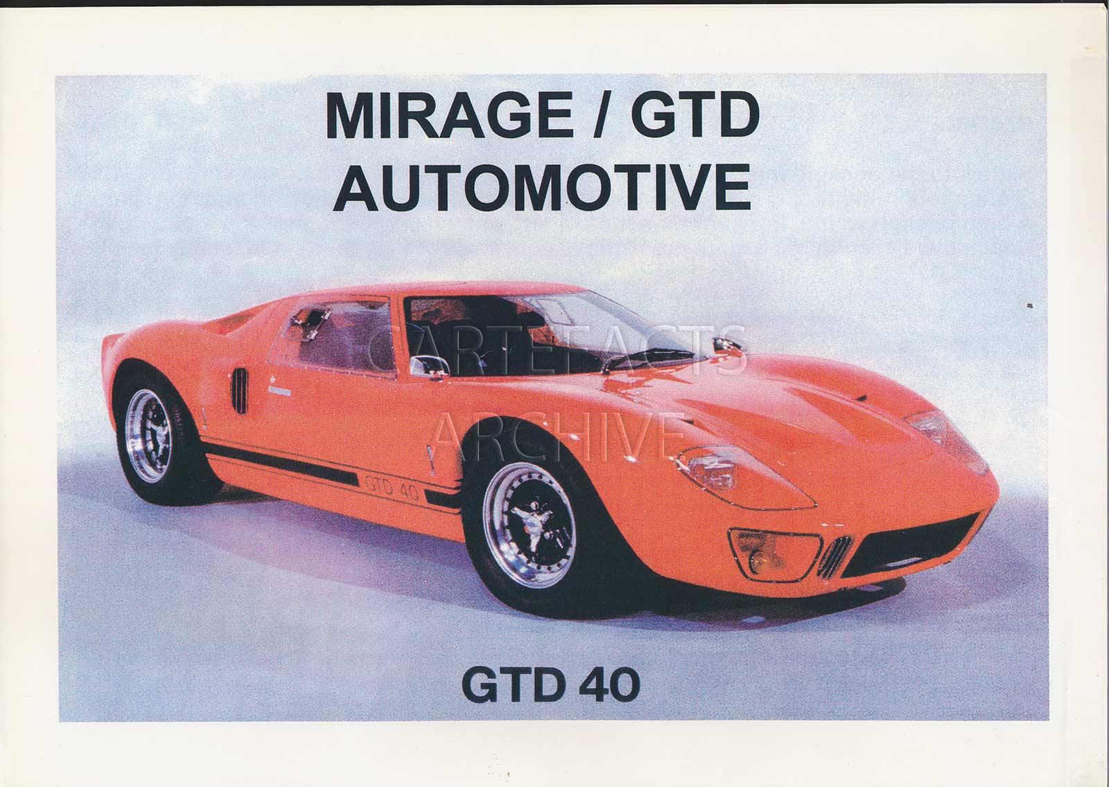 GTD 40 - brochure (1997) - Cartefacts