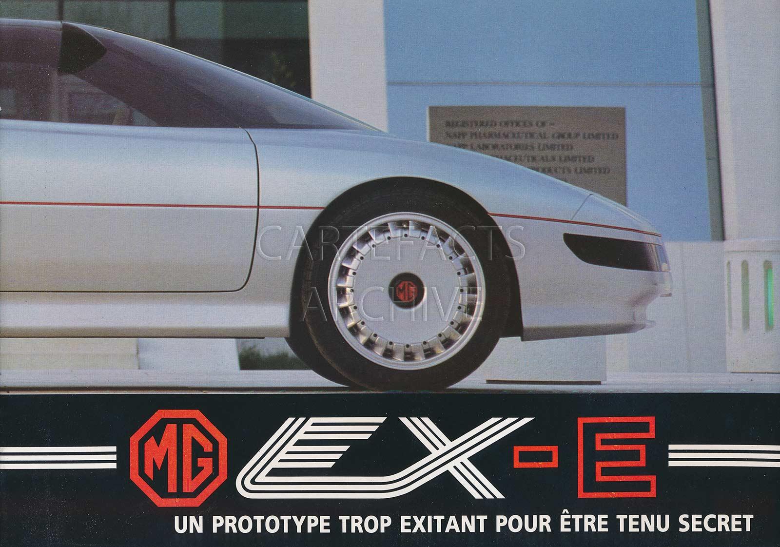 MG EX-E Concept - brochure (1985) - Cartefacts