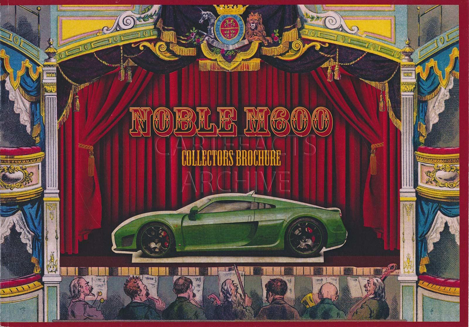 Noble M600 - Collectors Brochure (2015) - Cartefacts