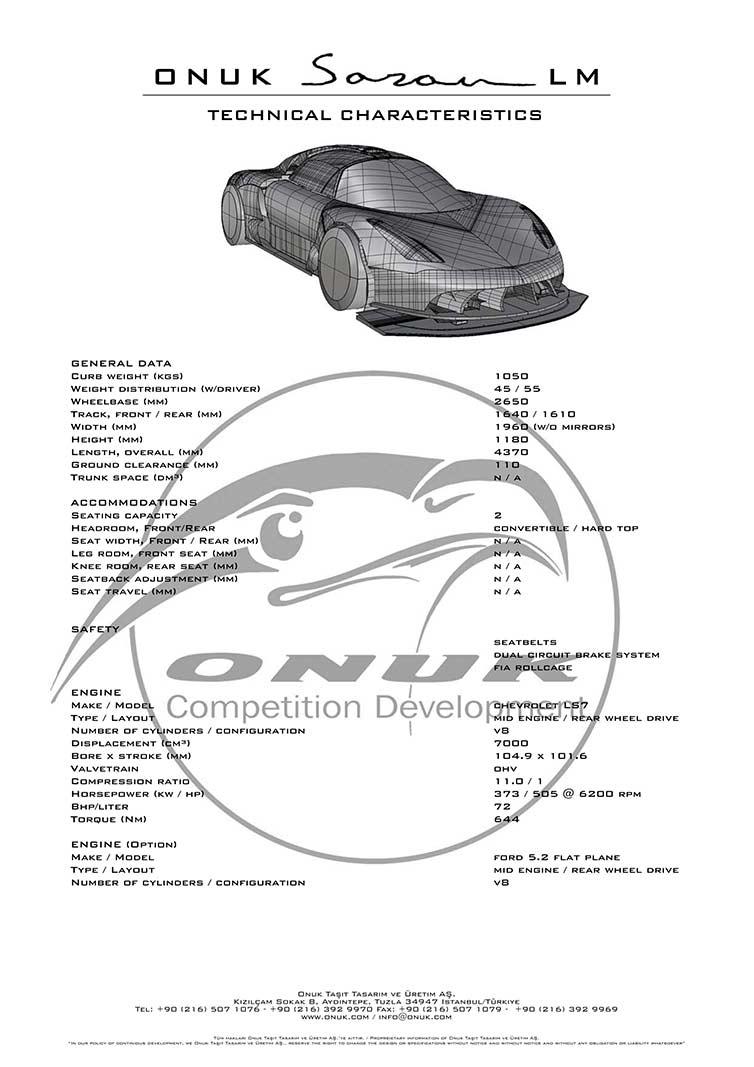 Onuk Sazan LM - PDF brochure (2015) - Cartefacts
