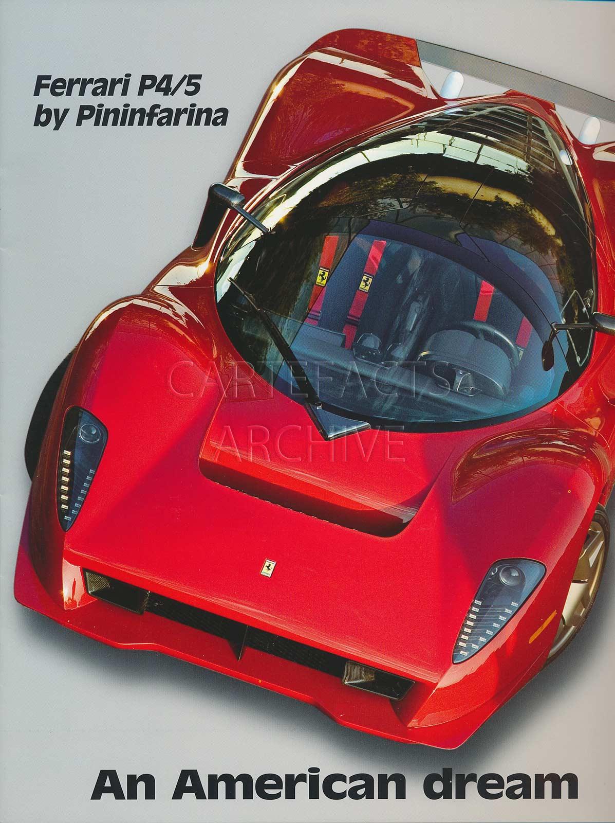 Ferrari P4/5 by Pininarina - brochure (2006) - Cartefacts