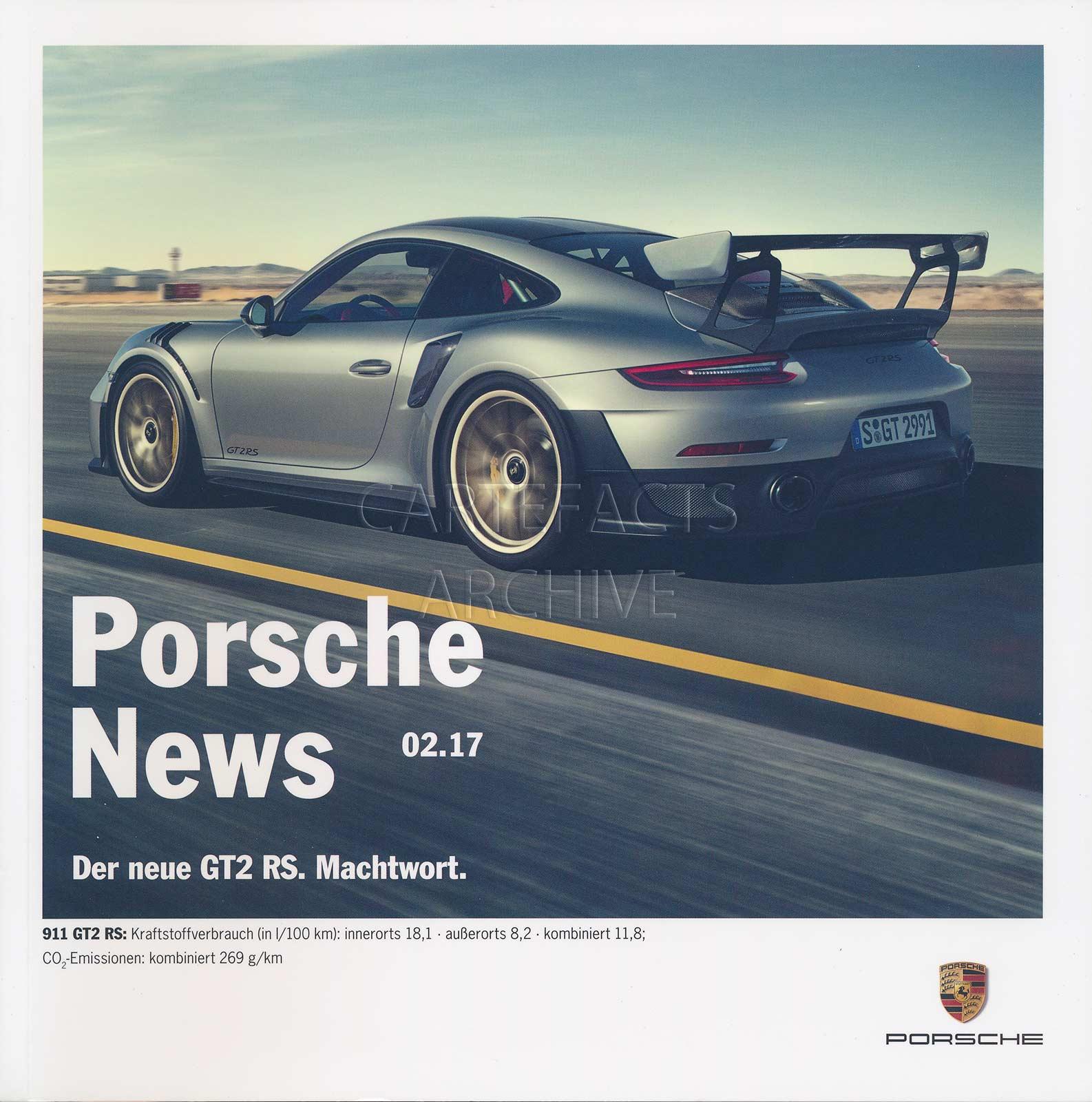 Porsche News - brochure with 911 GT2 RS & 911 Turbo S Exclusive Series ...