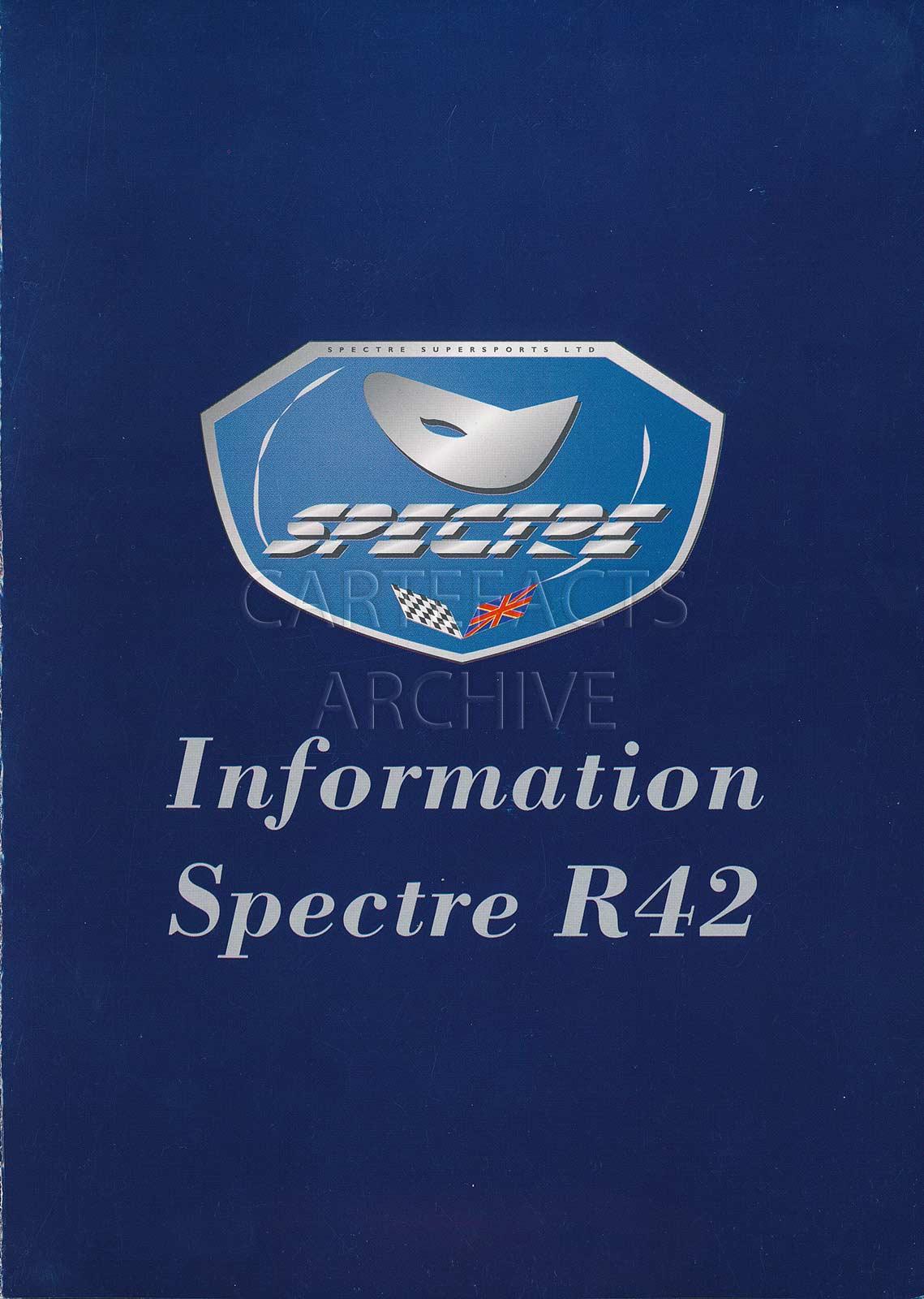 Spectre R42 - brochure (1995) - Cartefacts