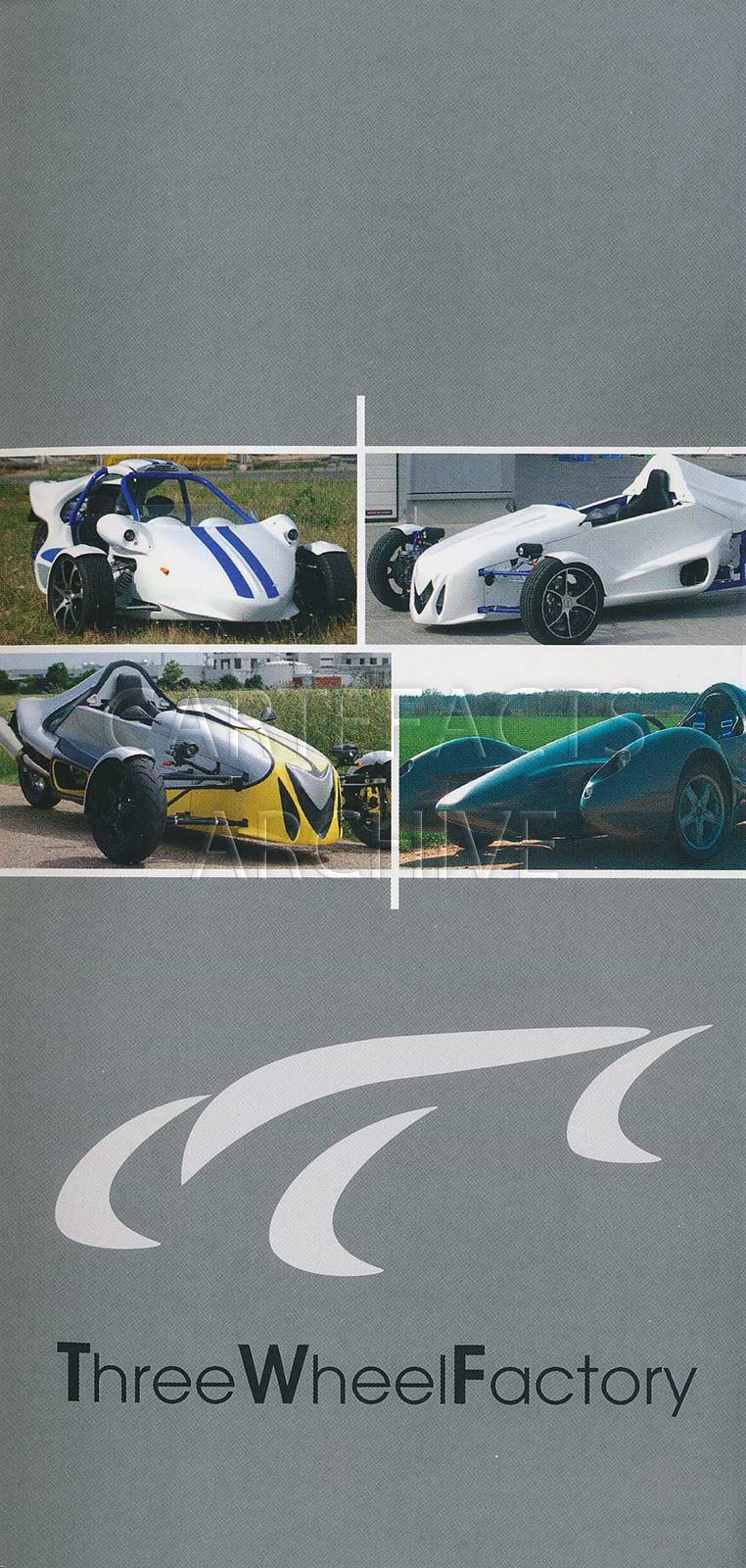 Three wheel Factory - leaflet (2005) - Cartefacts