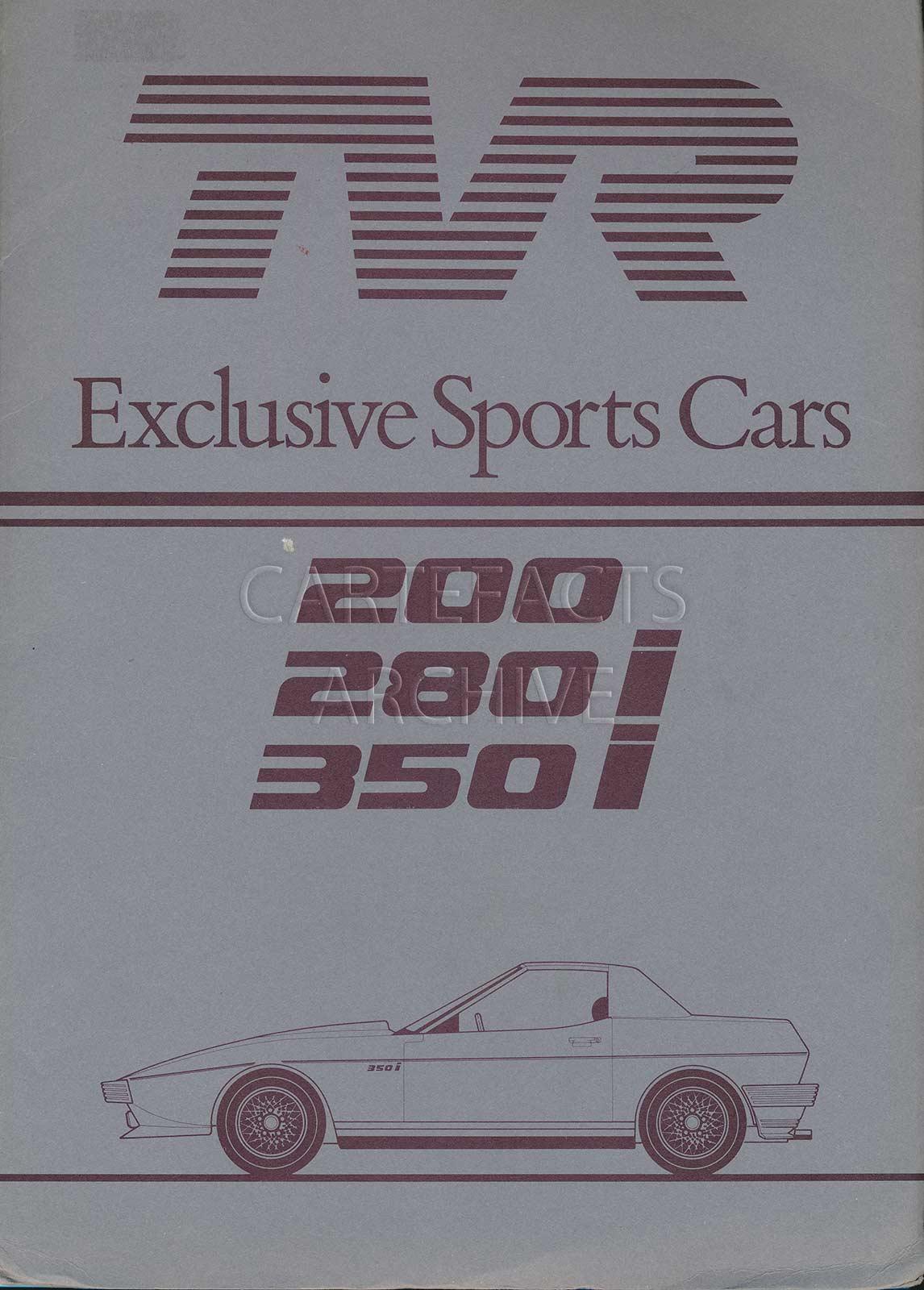 TVR - full model range brochures kit (1984) - Cartefacts