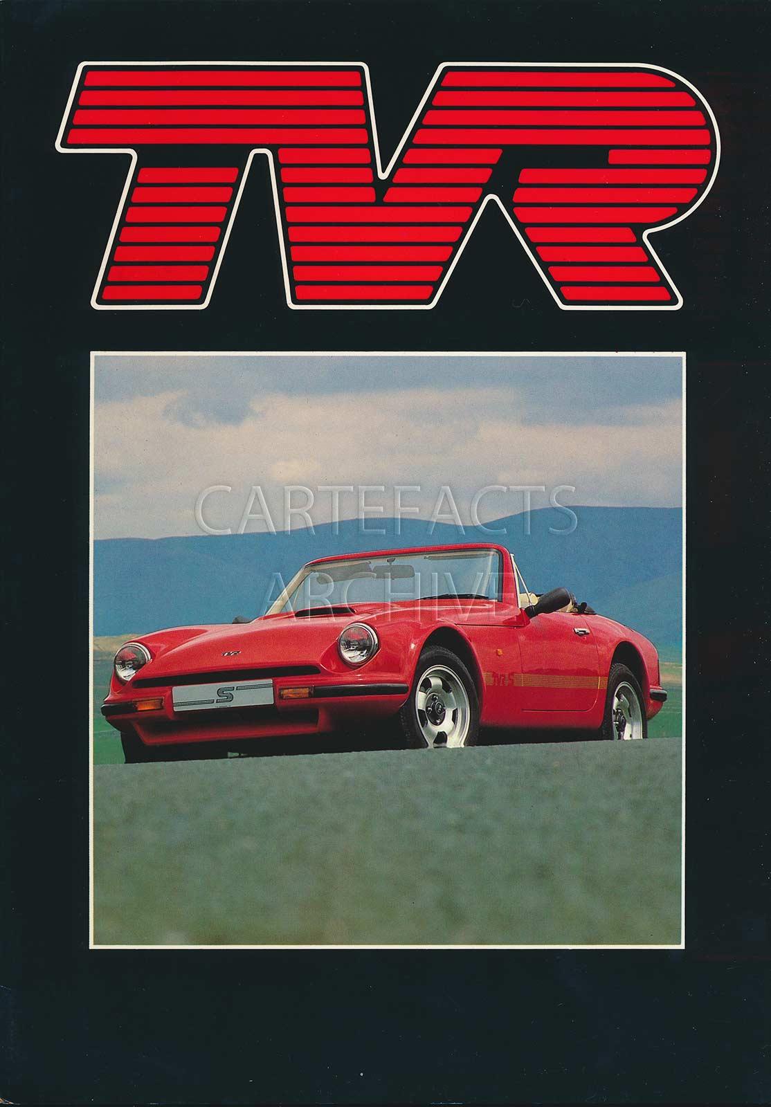 TVR S Convertible - price list & specs sheet (1988) - Cartefacts