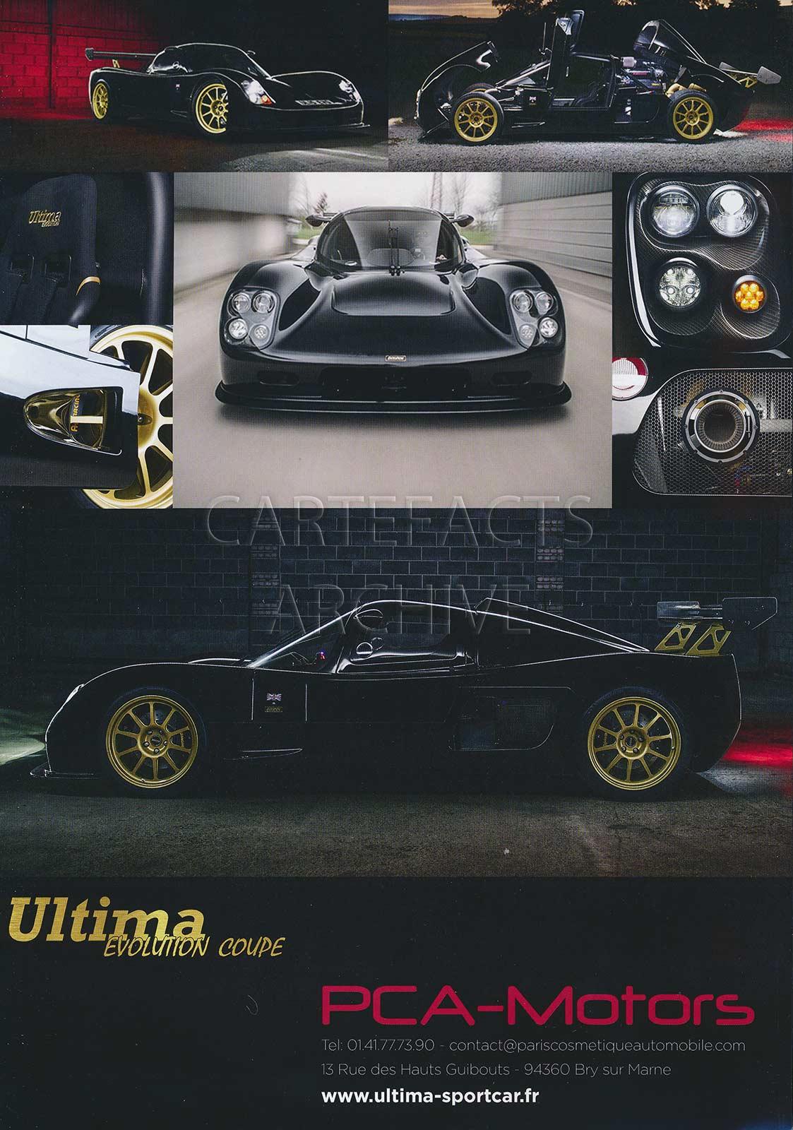 Ultima Evolution Coupe - information sheet (2016) - Cartefacts
