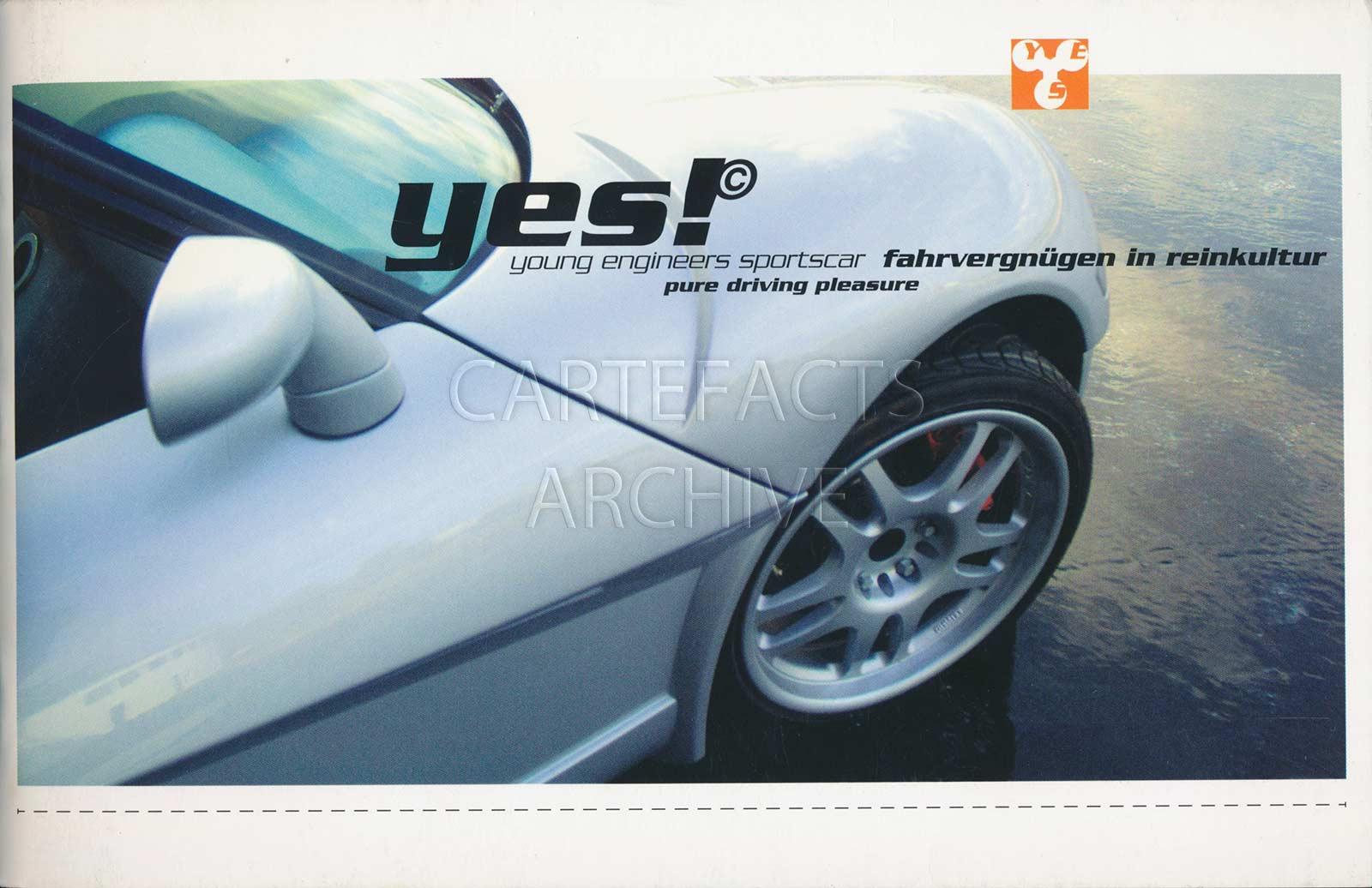 Yes! Roadster - brochure (2001) - Cartefacts