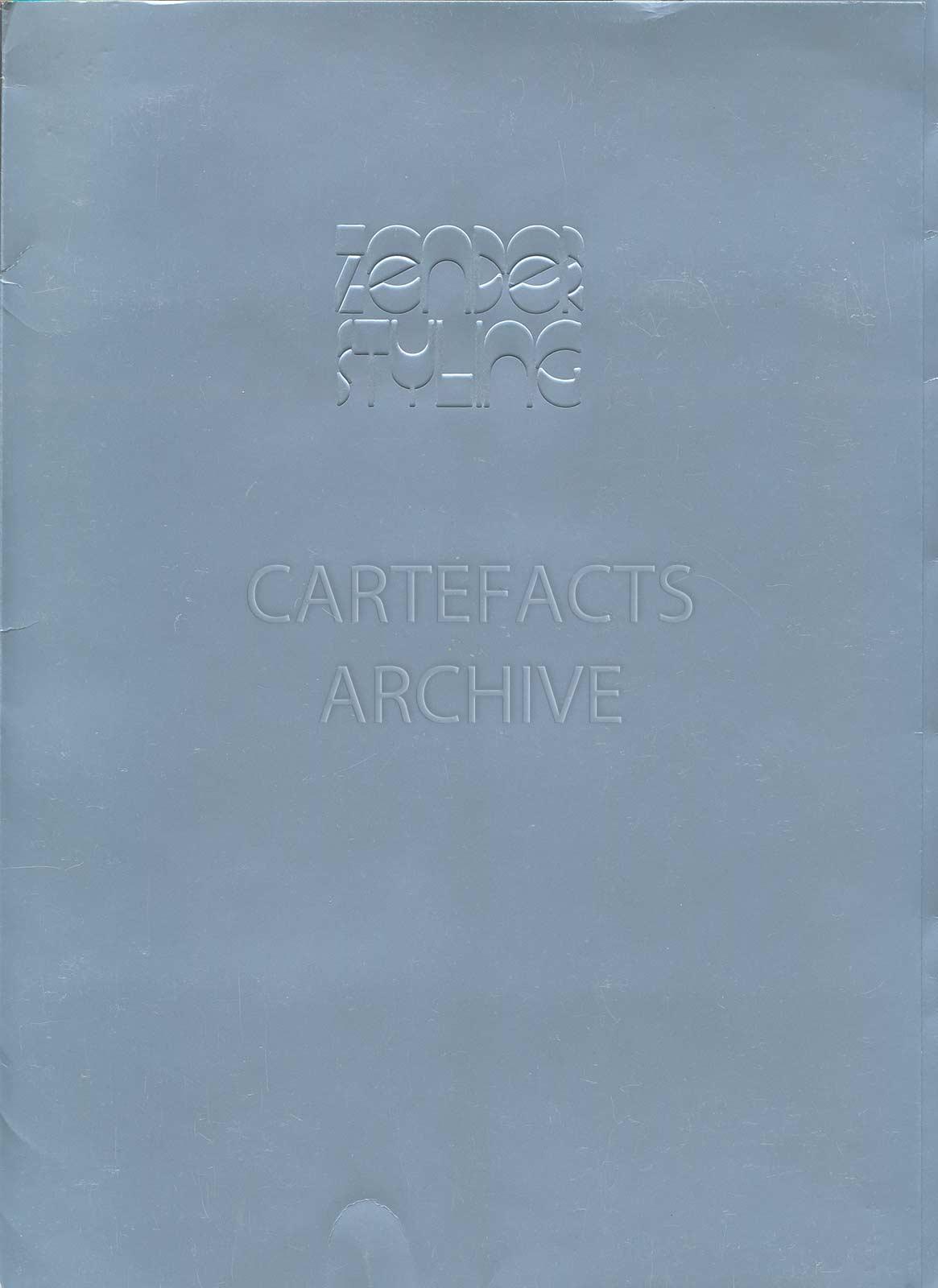 Zender Vision 2 Concept - press kit folder (1985) - Cartefacts